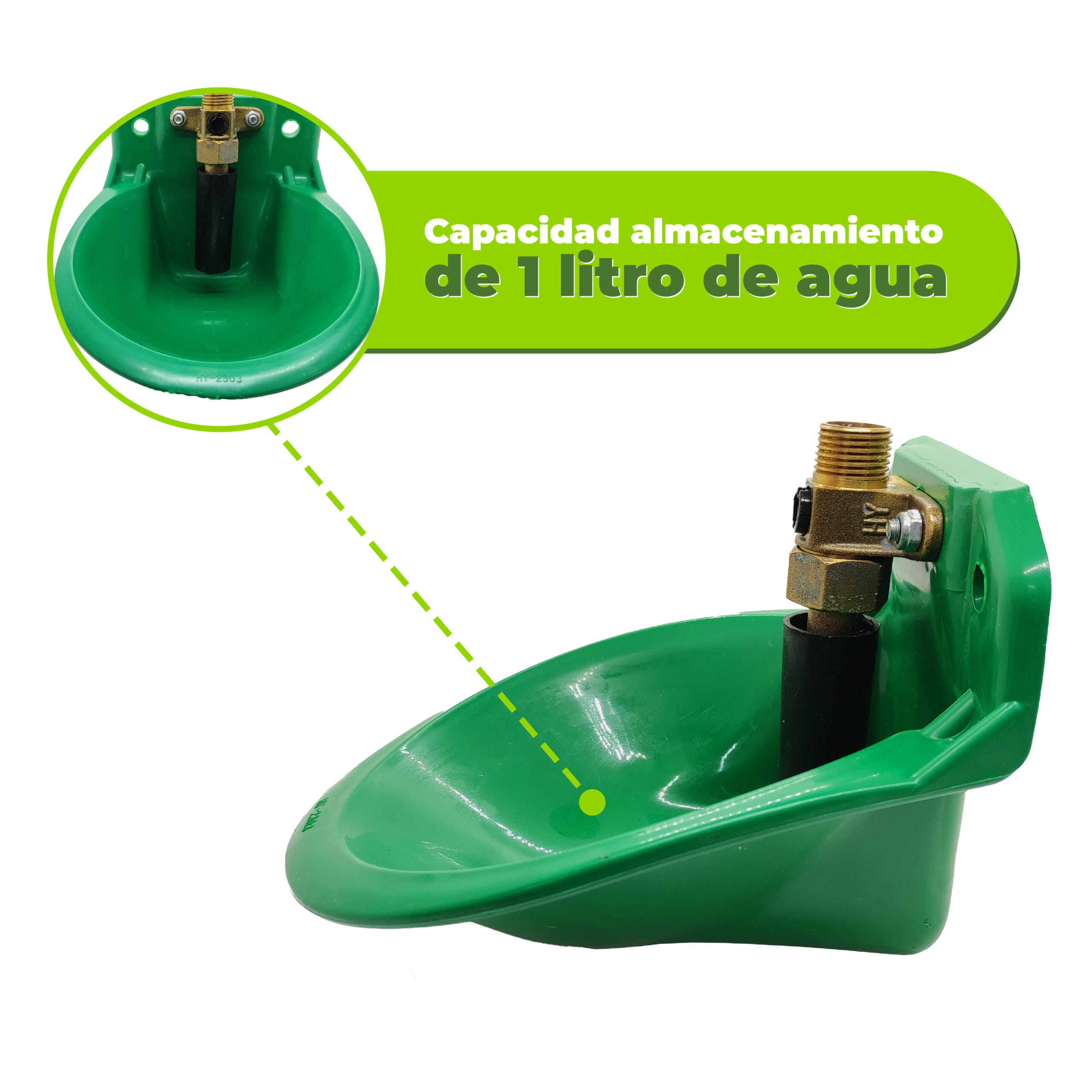 Bebedero Plástico Automático 1.8 Lts Agrofácil