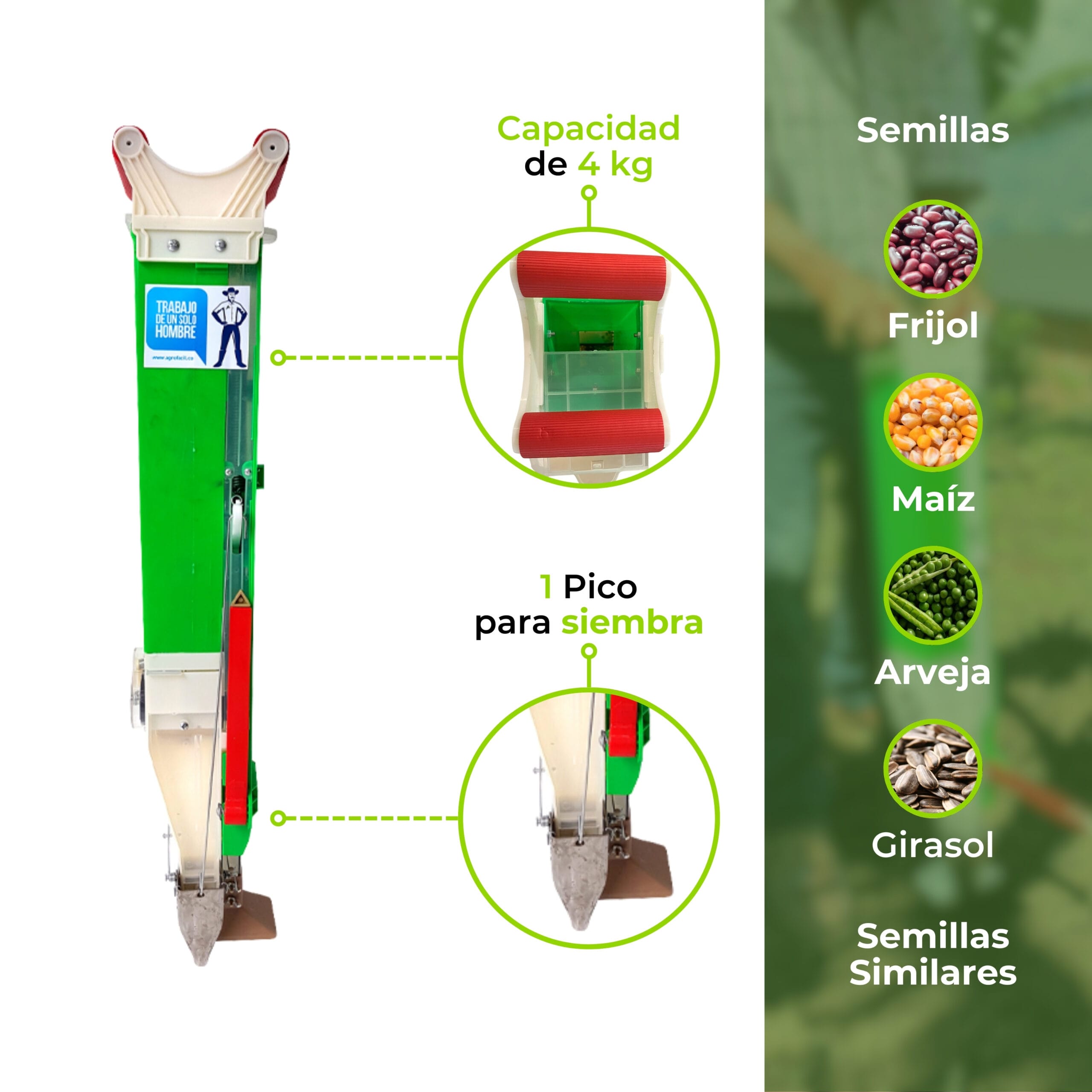 Sembradora Manual Agrofácil - Agrofácil Perú