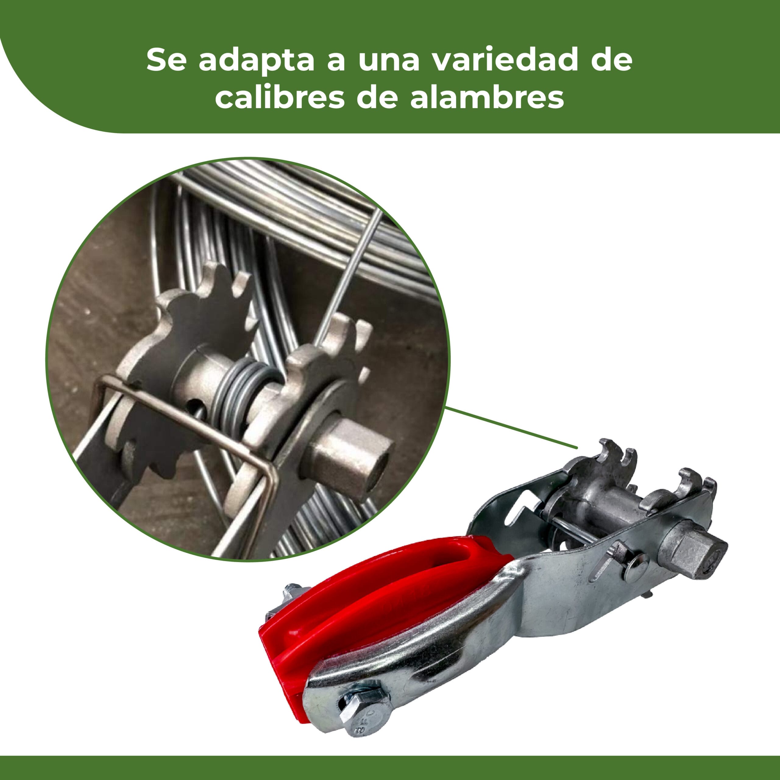 Tensor Galvanizado con Aislador Terminal x 1000m PAQ x 10 / 50 Unds
